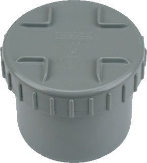 PVC Eindstuk + schroefdeksel 160MM